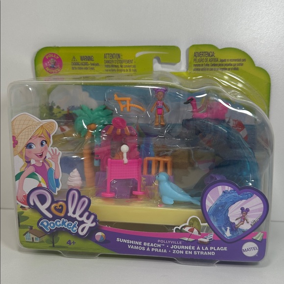 polly pocket | Toys | Polly Pocket Pollyville Sunshine Beach Playset ...